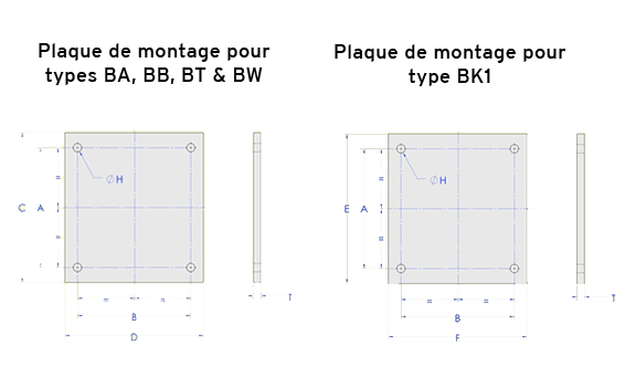 Plaques & consoles de montage BEAMCLAMP • BEAMCLAMP